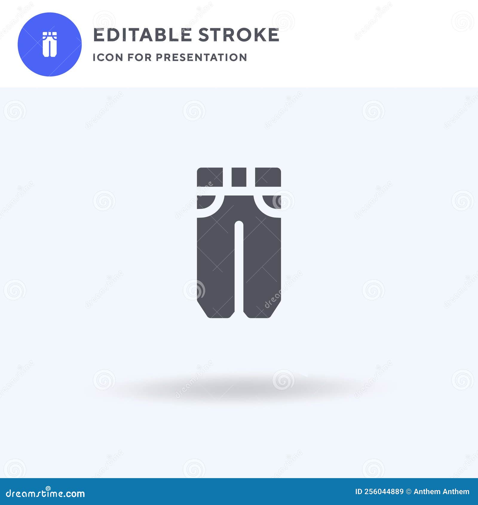 Pants Icon Vector, Filled Flat Sign, Solid Pictogram Isolated on White ...