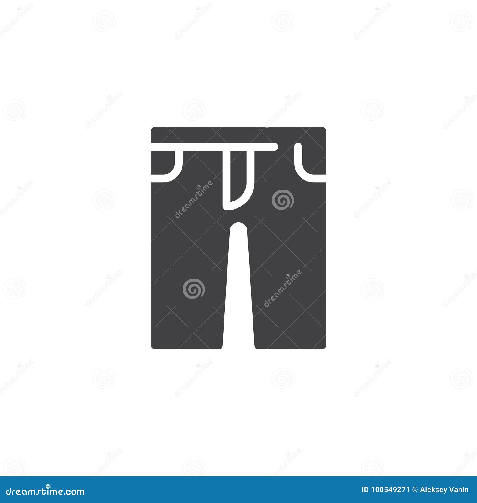 Pants icon vector stock vector. Illustration of fashion - 100549271