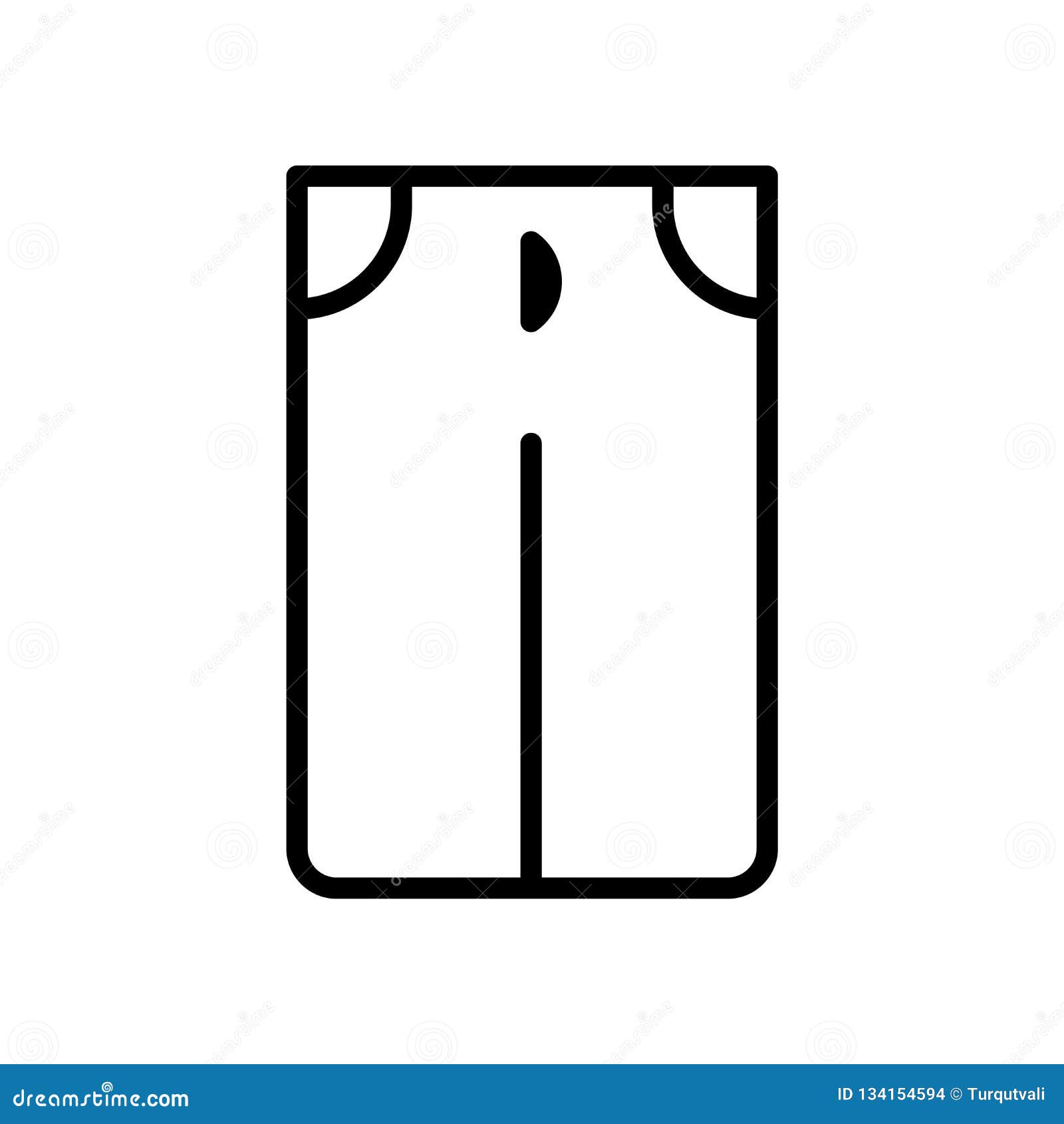 Pants Icon Vector Isolated on White Background, Pants Sign , Line or ...