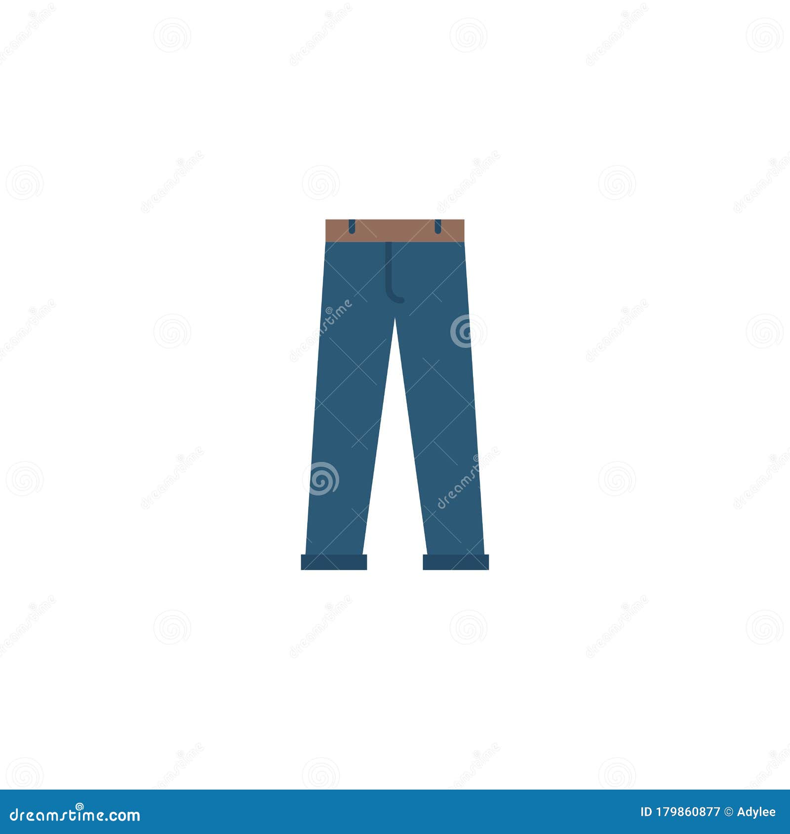 Pants Trousers Vector Icon Symbol Isolated on White Background Stock ...
