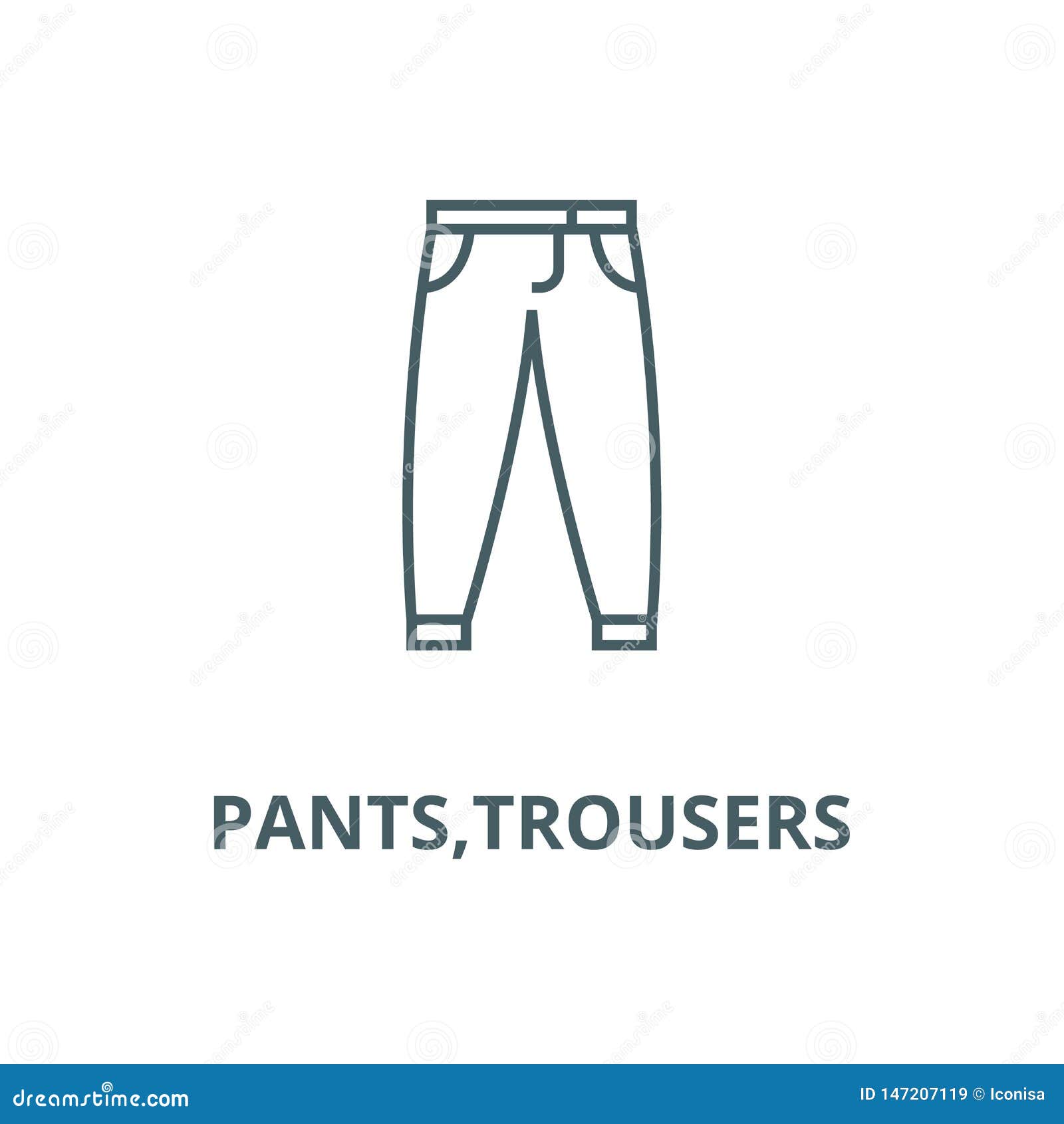 Pants,trousers Vector Line Icon, Linear Concept, Outline Sign, Symbol ... Pants,trousers Vector Line Icon, Linear Concept, Outline Sign, Symbol ...