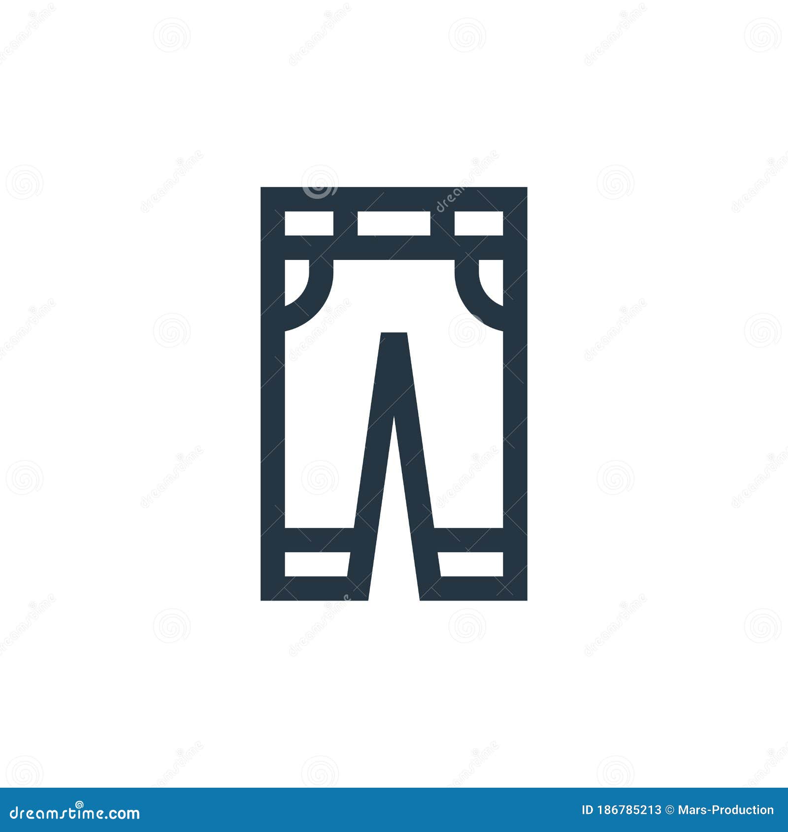 Pants Vector Icon. Pants Editable Stroke. Pants Linear Symbol for Use ...