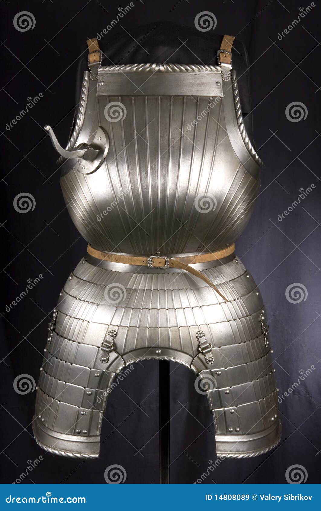 Pantser stock afbeelding. Image of metaal, gesp, ridder - 14808089