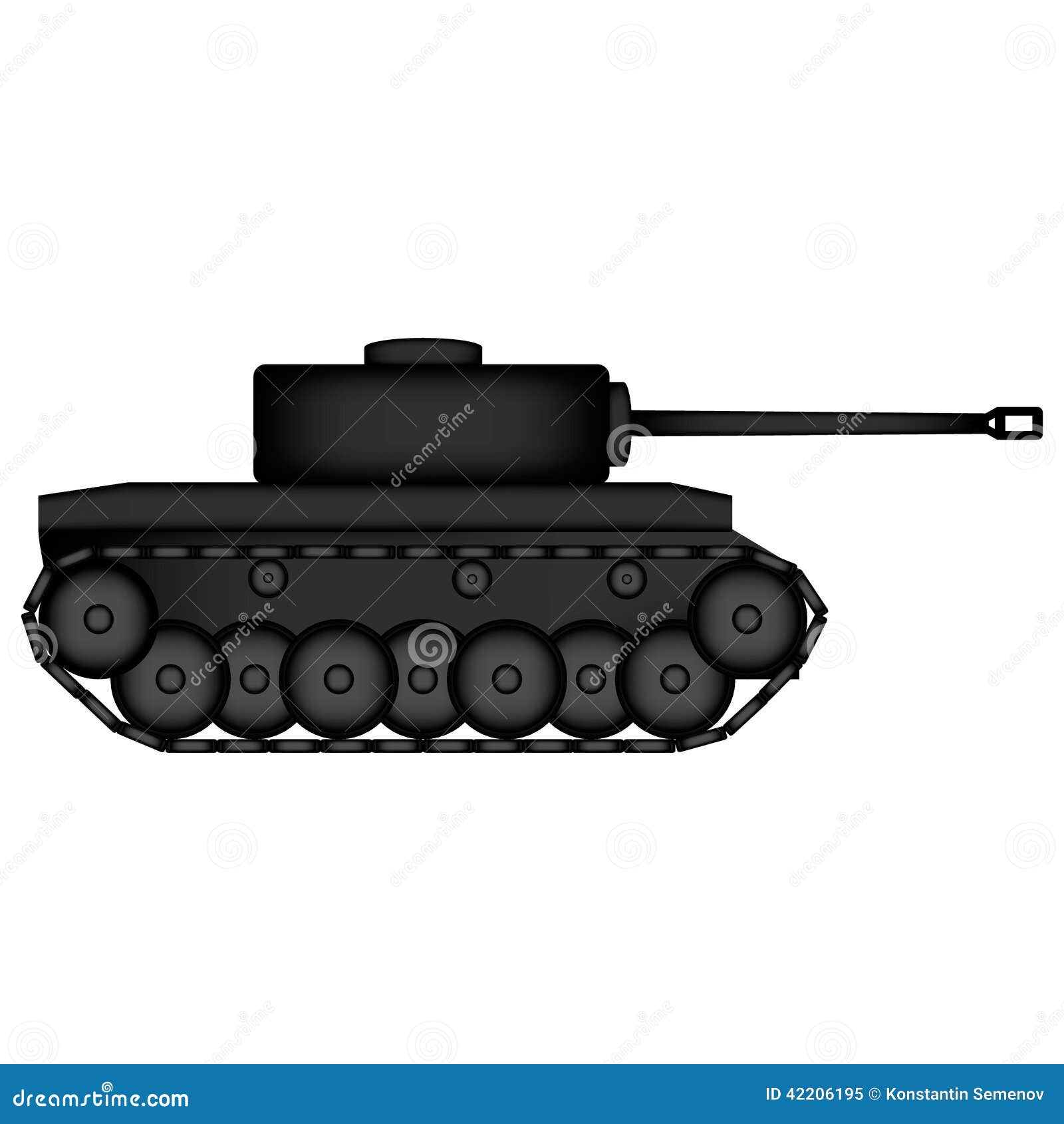 Panzer icon stock vector. Illustration of panzer, thick - 42206195