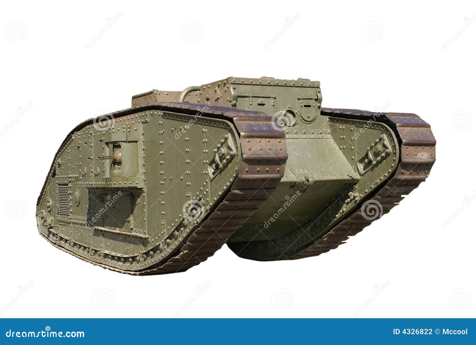 Panzer Vom Ersten Weltkrieg Stockfoto - Bild von khakifarbig, reich ...