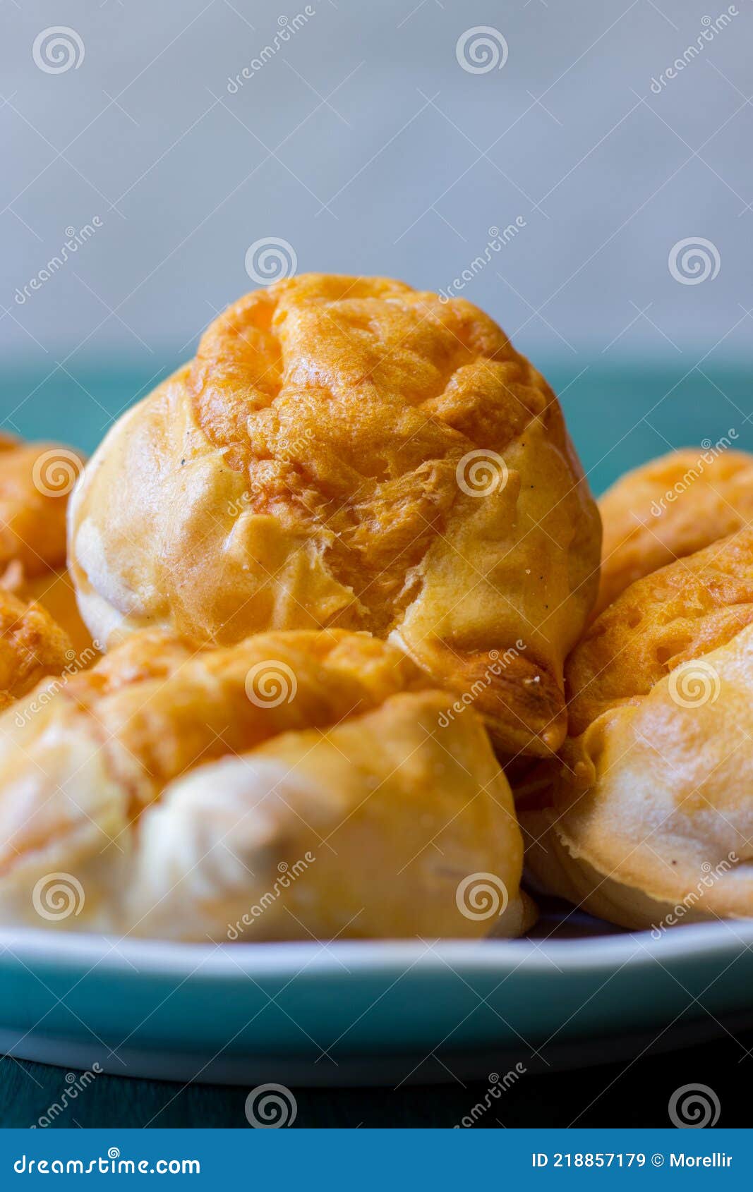 Panzerotti with Cheese, Typical Rustic Crescent-shaped Bells Stock ...