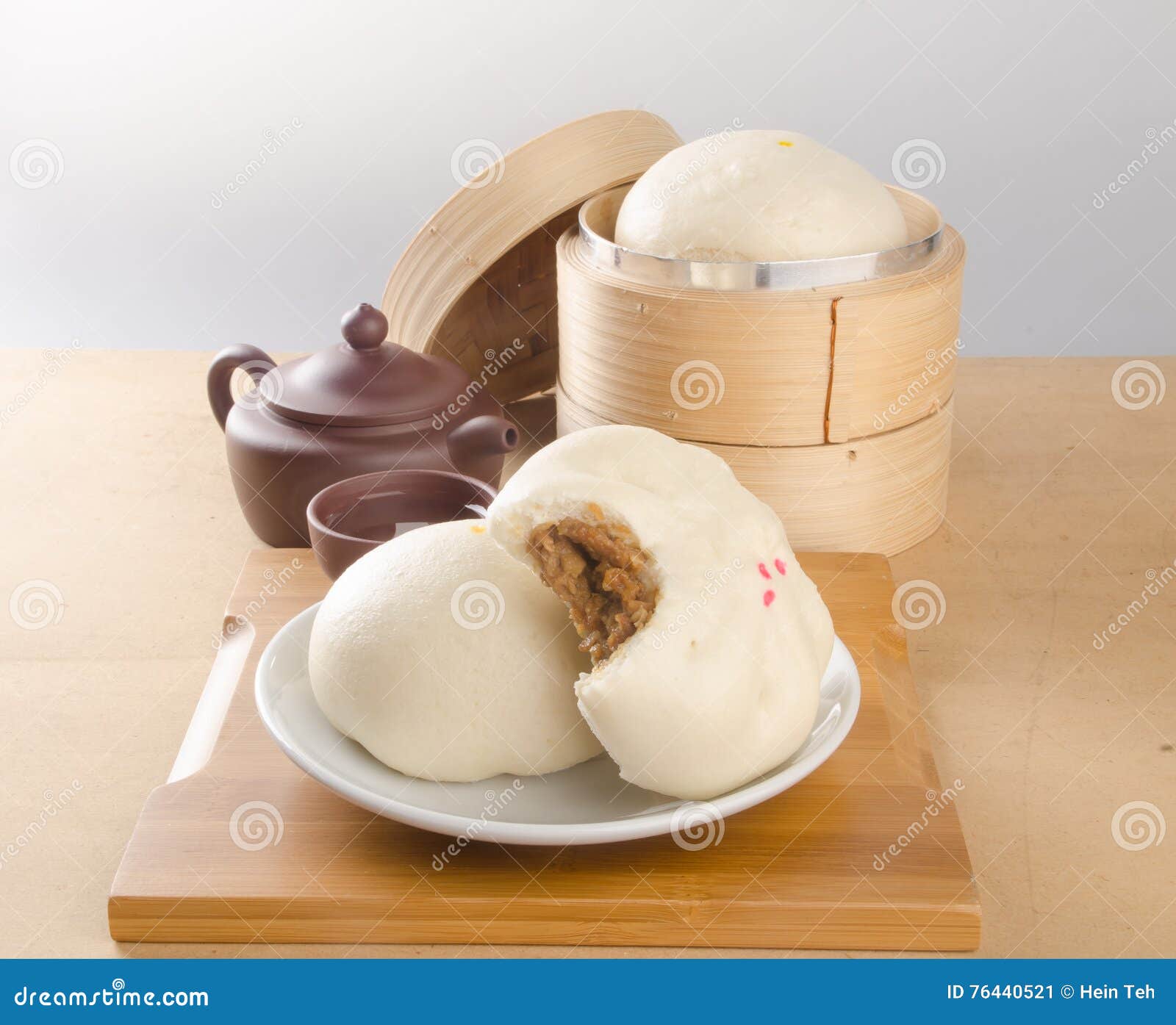 Pao and Chinese Tea on a Background. Stock Image - Image of kong ...