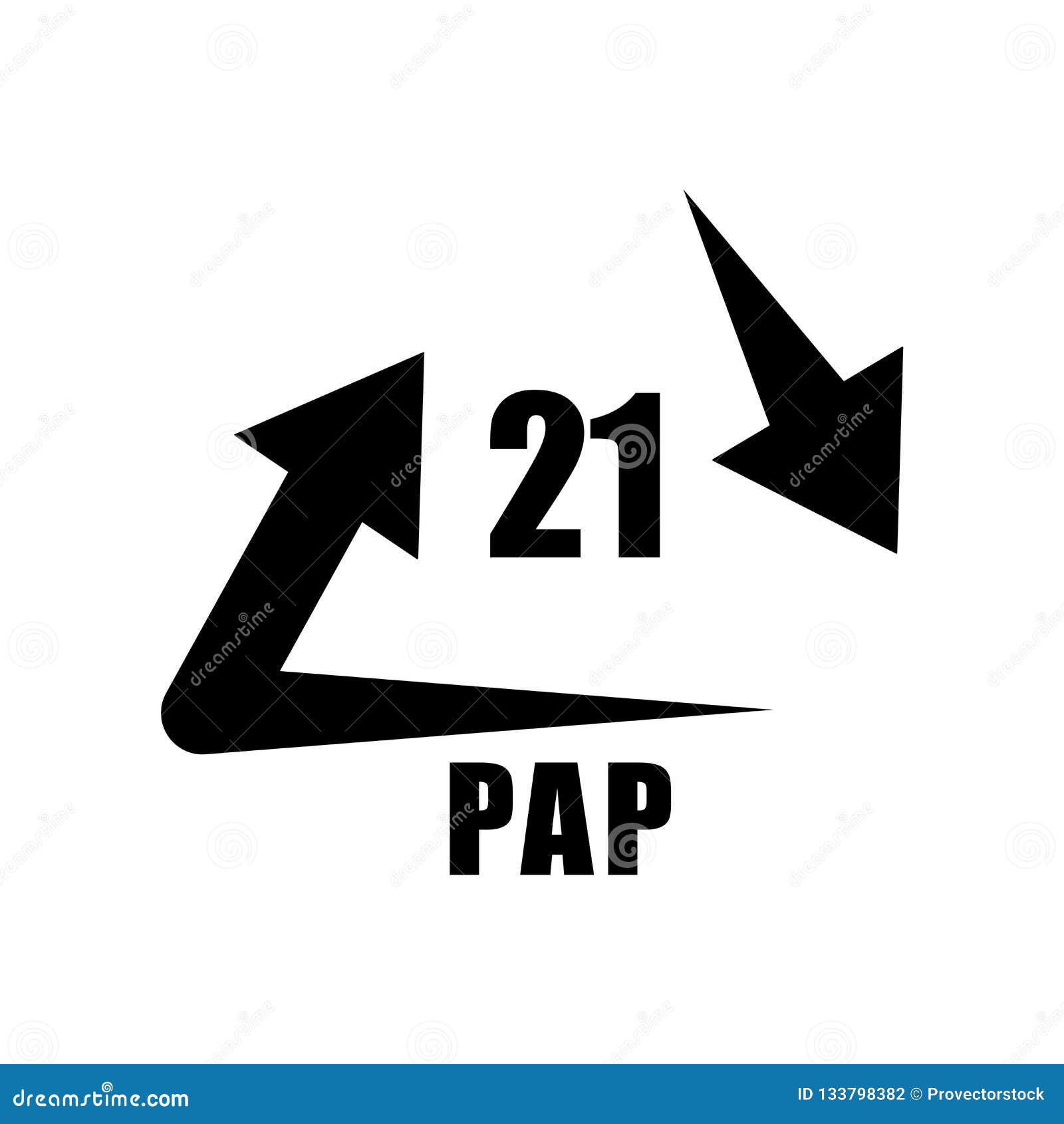 21 PAP Icon Vector Isolated On White Background, 21 PAP Sign , W ...