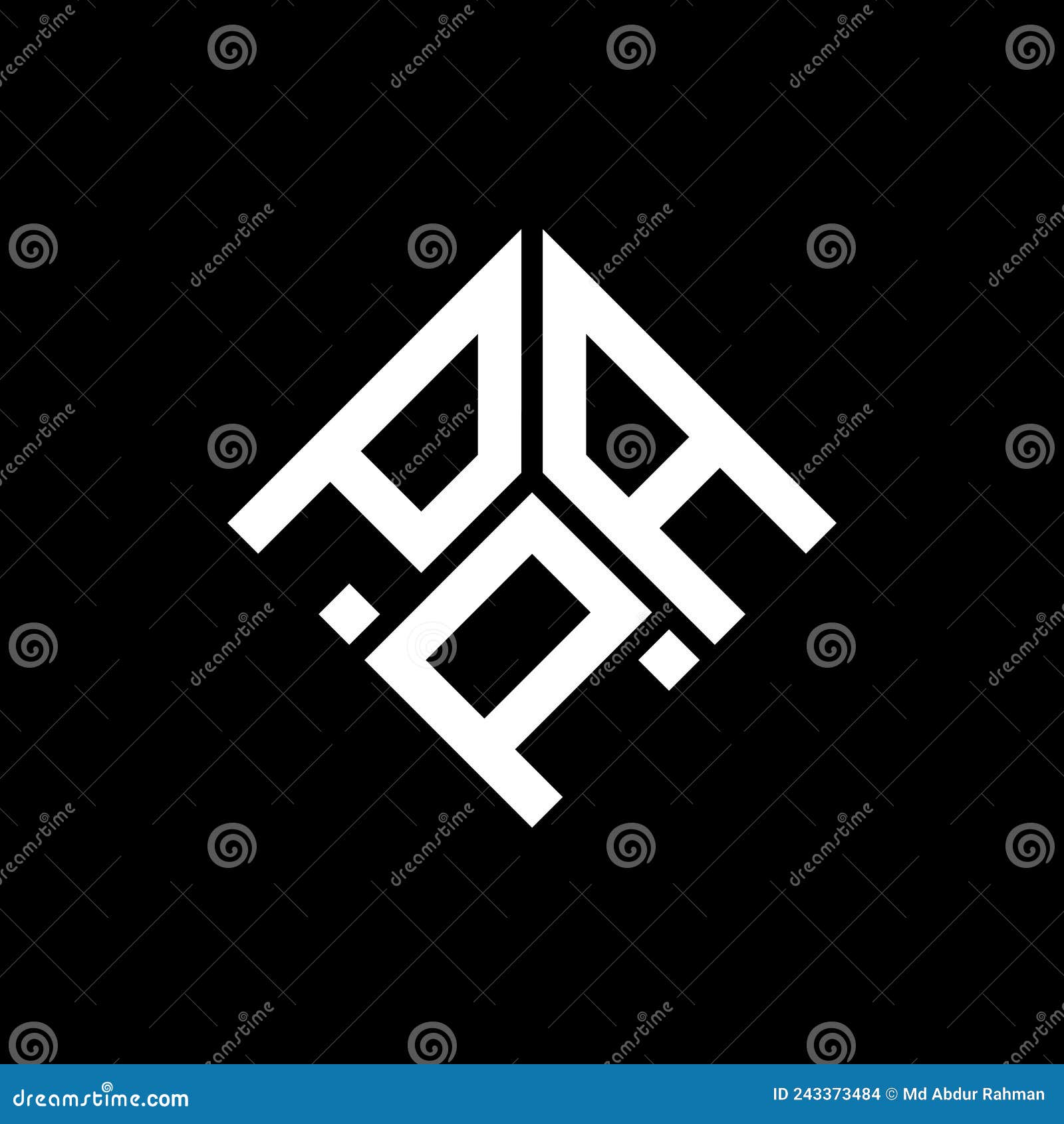 PAP Letter Logo Design on Black Background. PAP Creative Initials ...