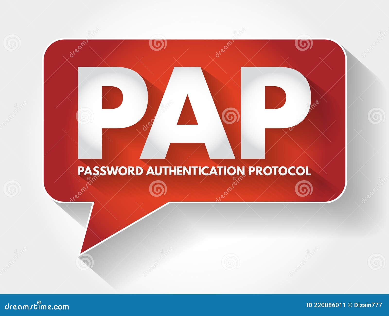 Pap Password Authentication Protocol Acronym Message Bubble