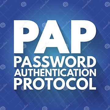 PAP - Password Authentication Protocol Acronym, Technology Concept ...