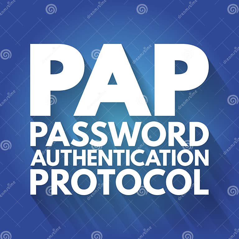 PAP - Password Authentication Protocol Acronym, Technology Concept ...