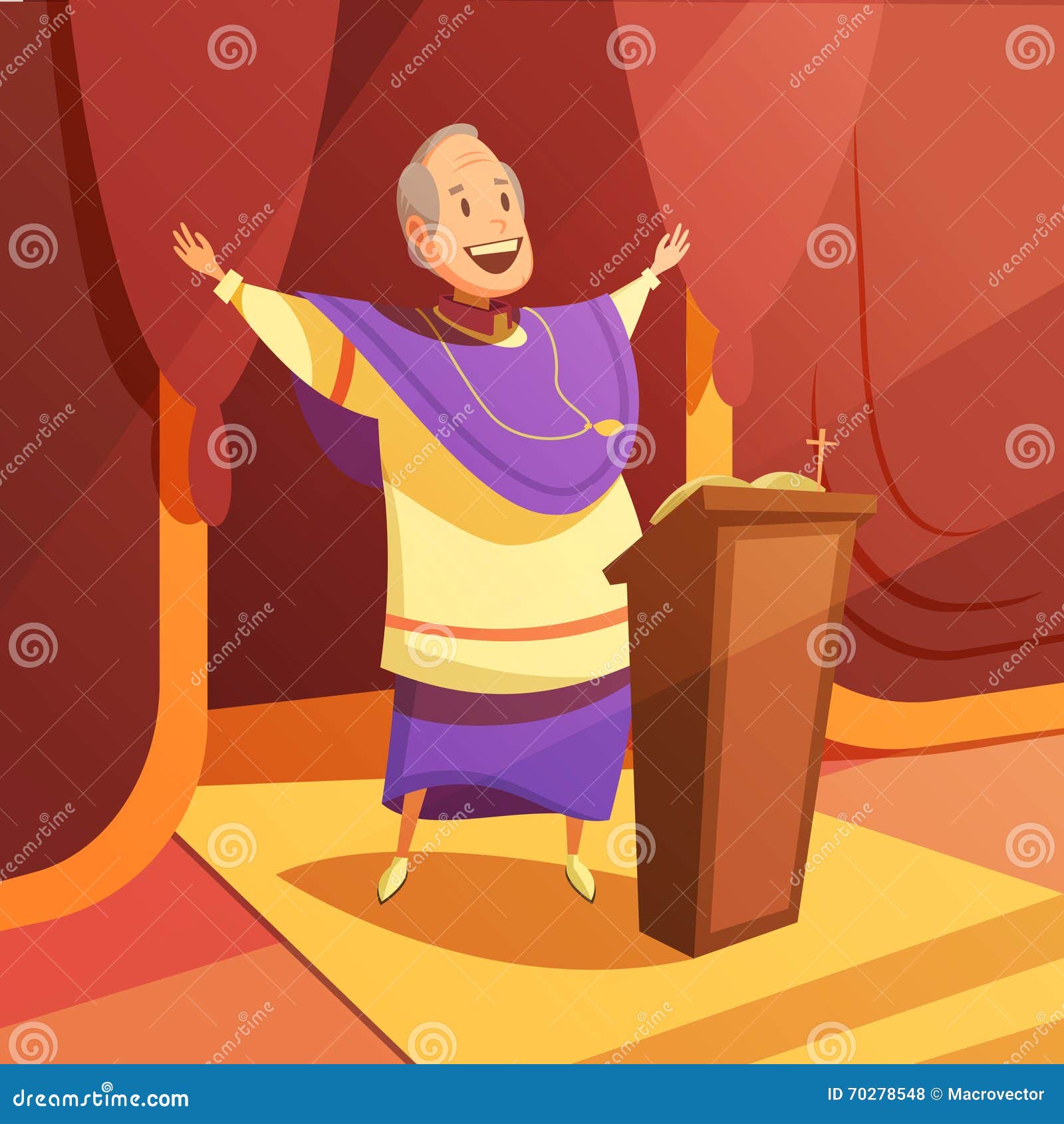 Papa Cartoon Illustration stock de ilustración. Ilustración de gente ...