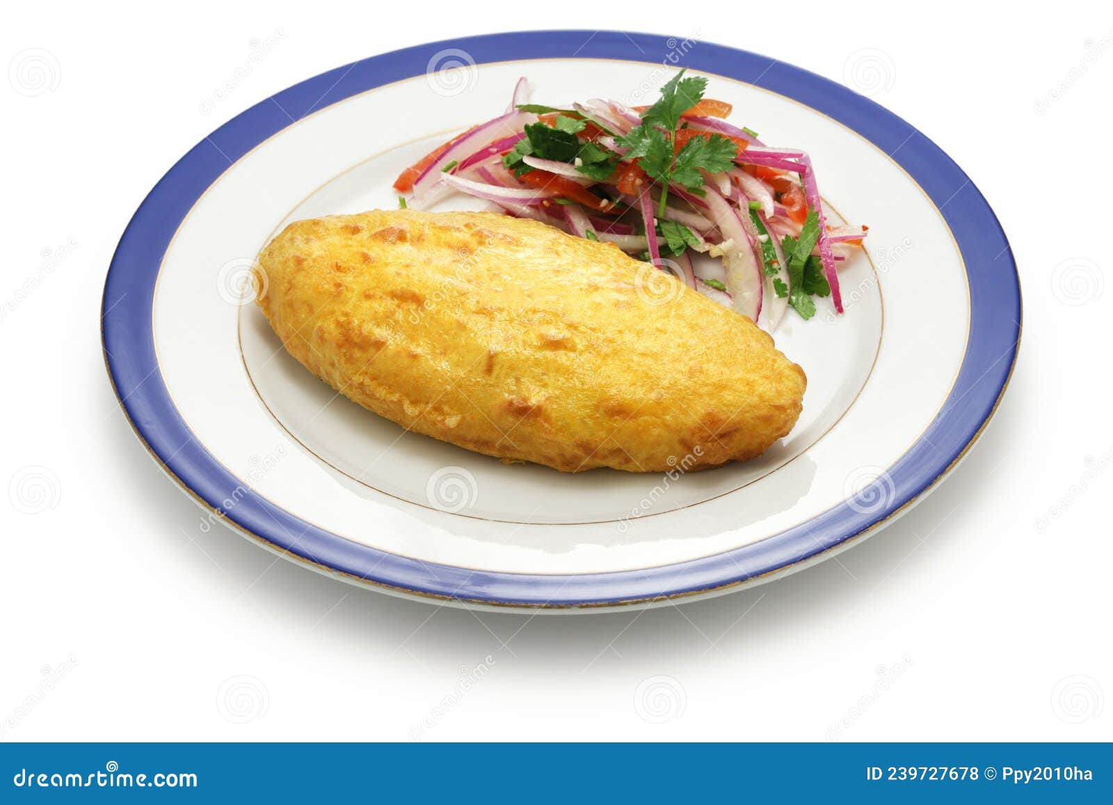 Papa rellena peruana foto de archivo. Imagen de adorne - 239727678