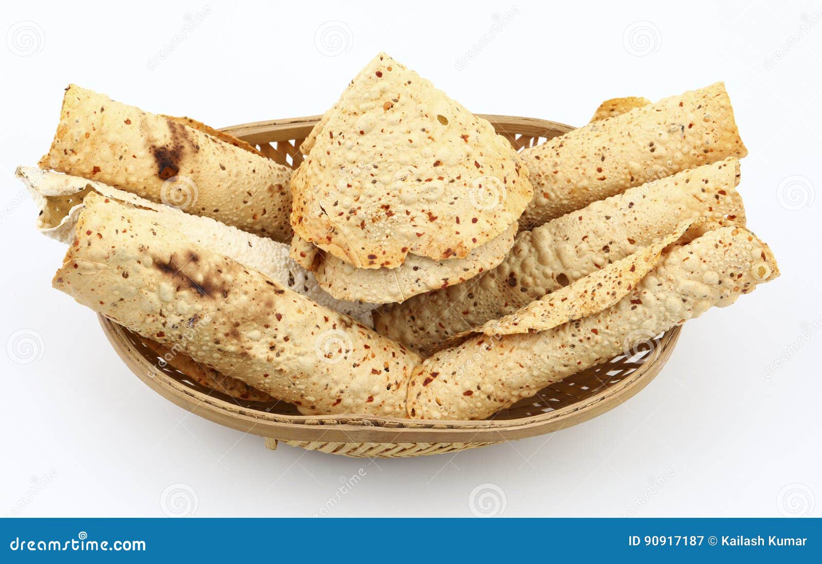 Papad stock image. Image of india, appetizer, pappadam - 90917187