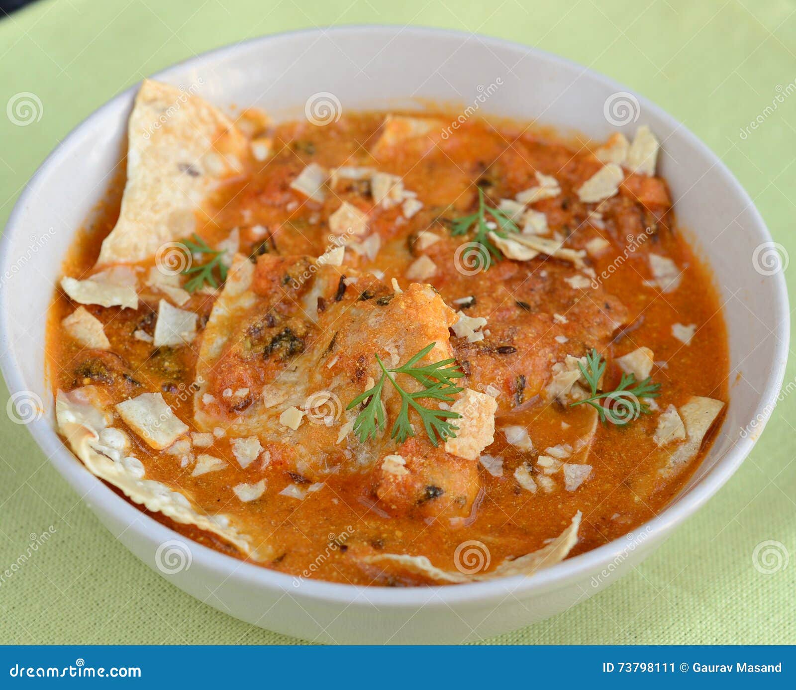 Papad sabji stock image. Image of papad, bread, fried - 73798111