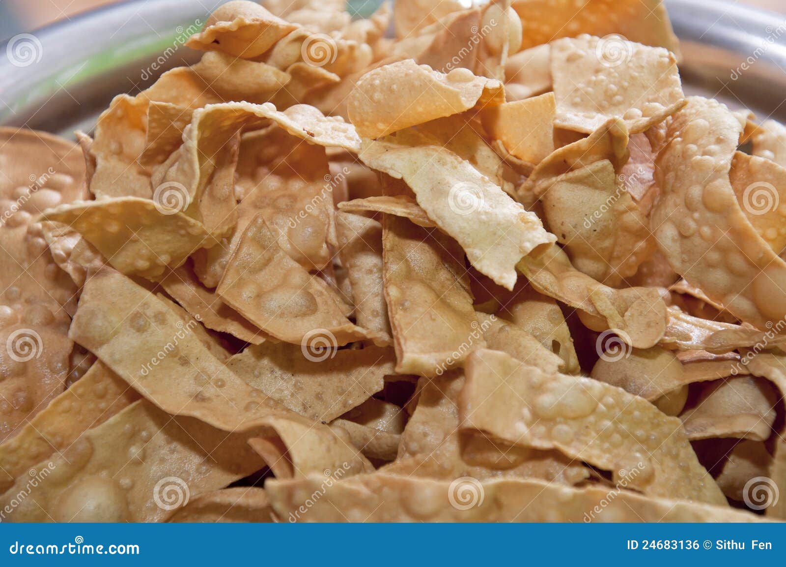 Papadam stockfoto. Bild von luftblasen, geschmackvoll - 24683136
