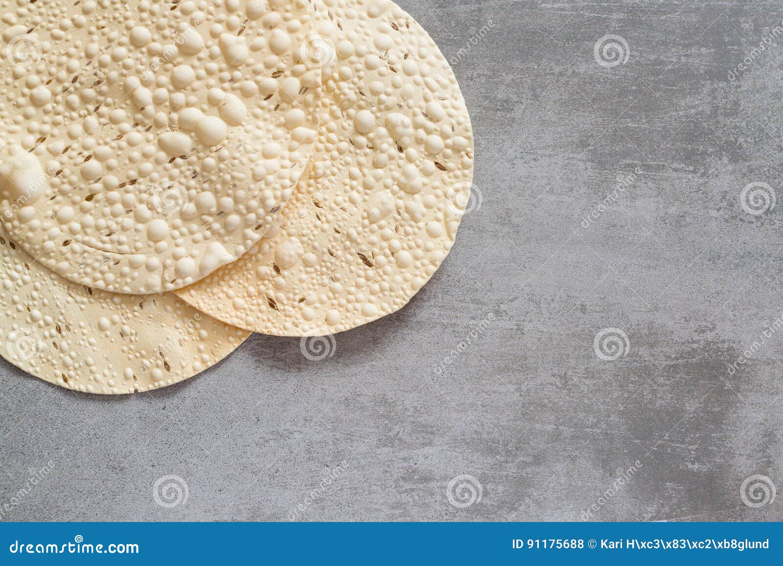 Papadam, a Traditional Indian Snack Stock Photo - Image of asian, spicy ...