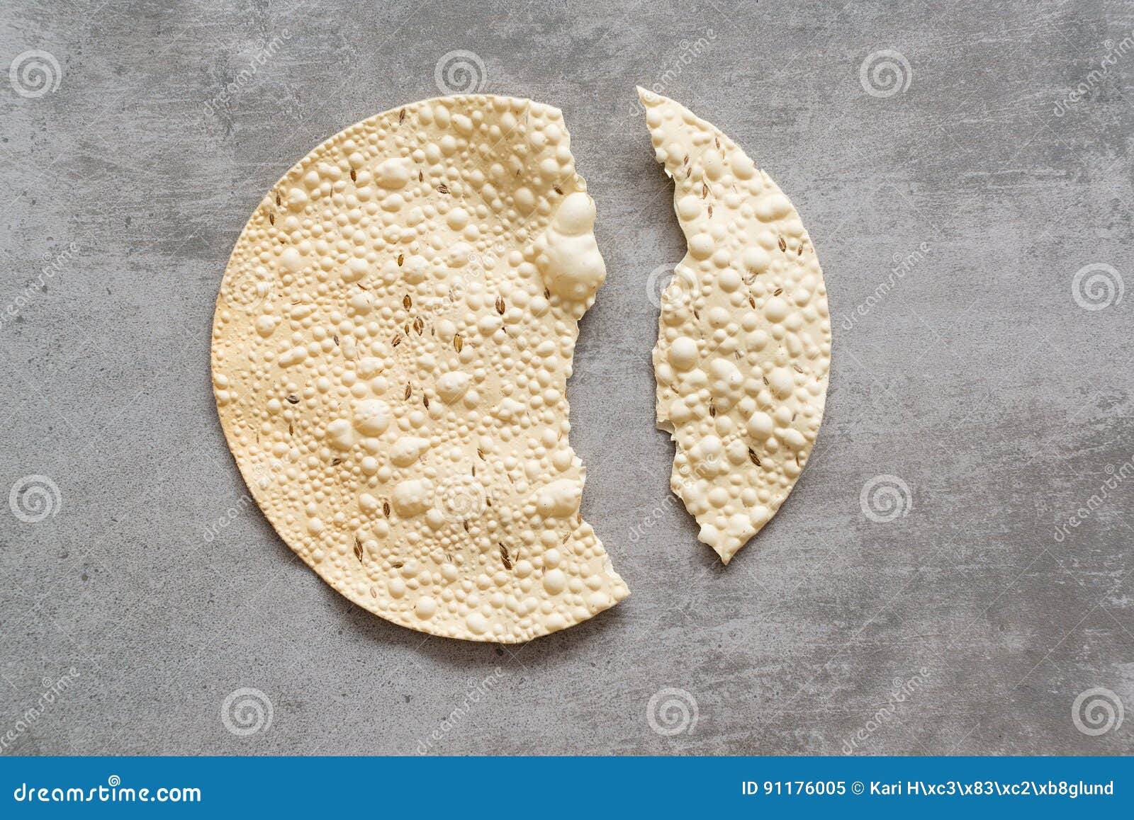 Papadam, a Traditional Indian Snack Stock Image - Image of dish, gray ...