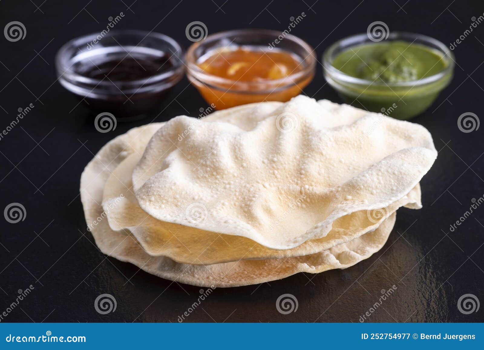 Papadam stock image. Image of crispy, dish, appetizer - 252754977