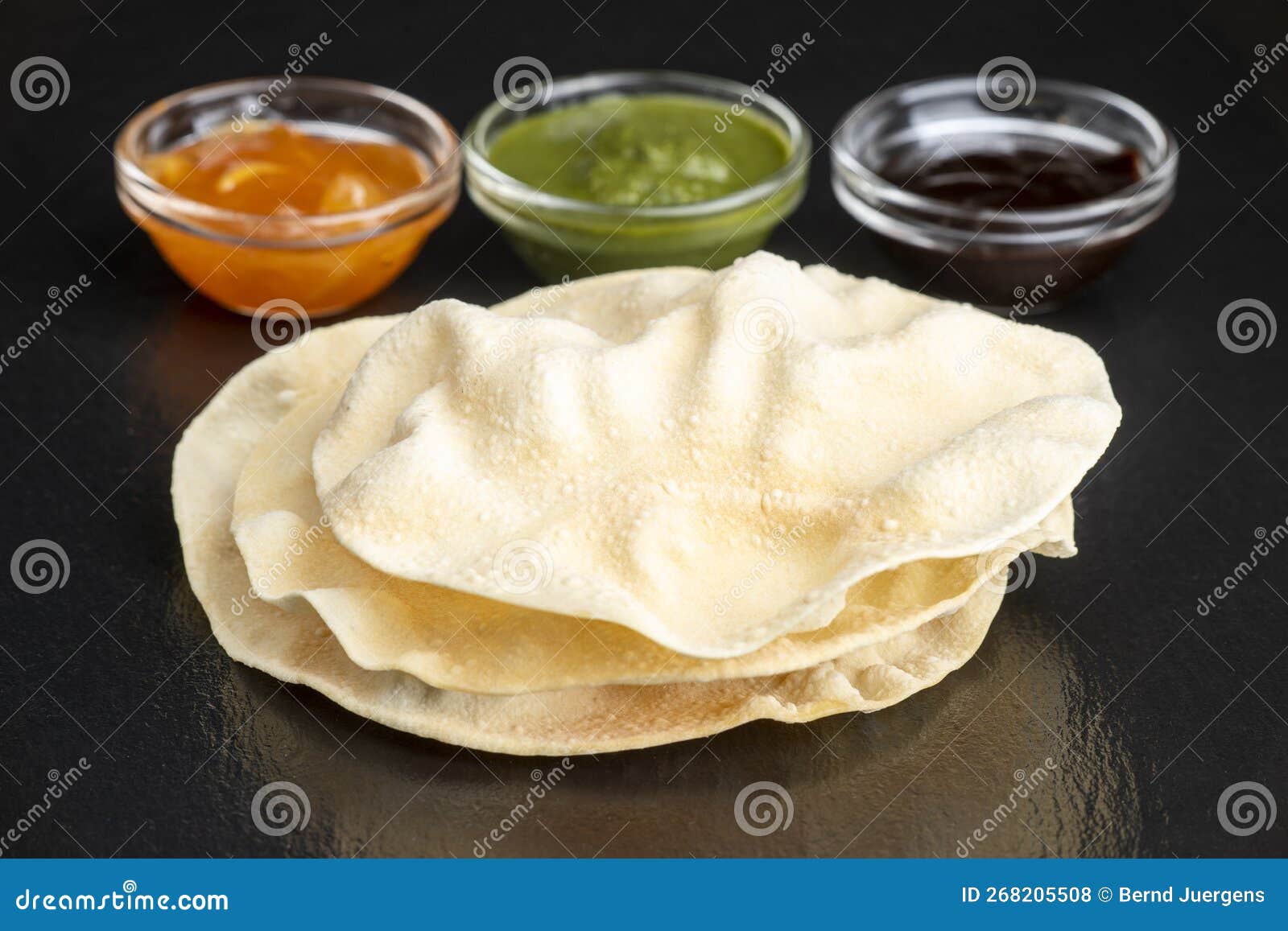 Papadam stock photo. Image of roast, mung, recipe, salty - 268205508