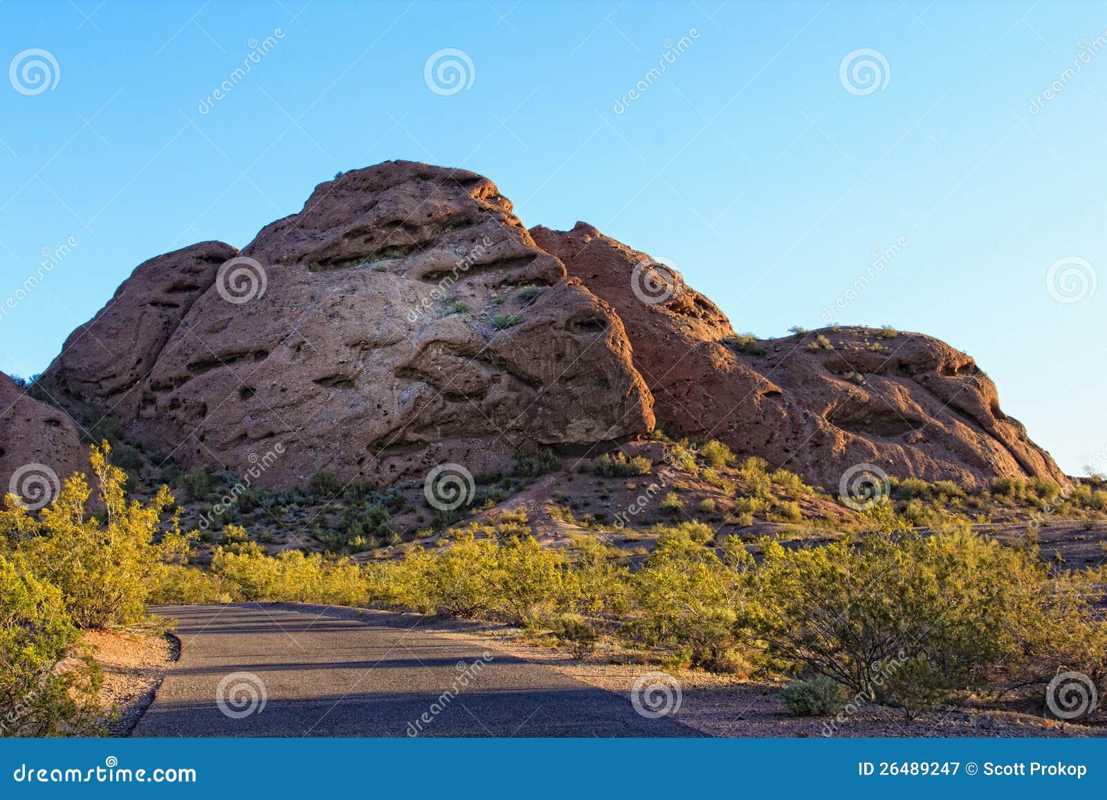Papago Park stock image. Image of papago, cactus, butte - 26489247