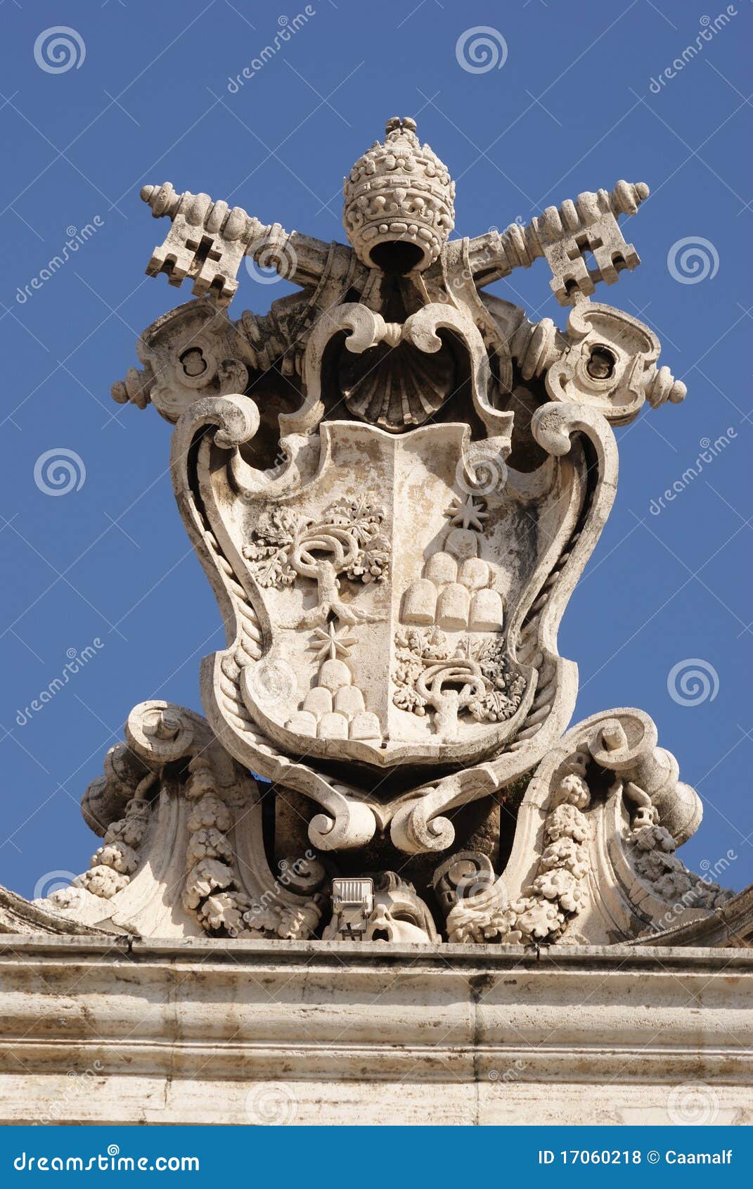 Papal seal stock photo. Image of crown, holy, blue, papal - 17060218