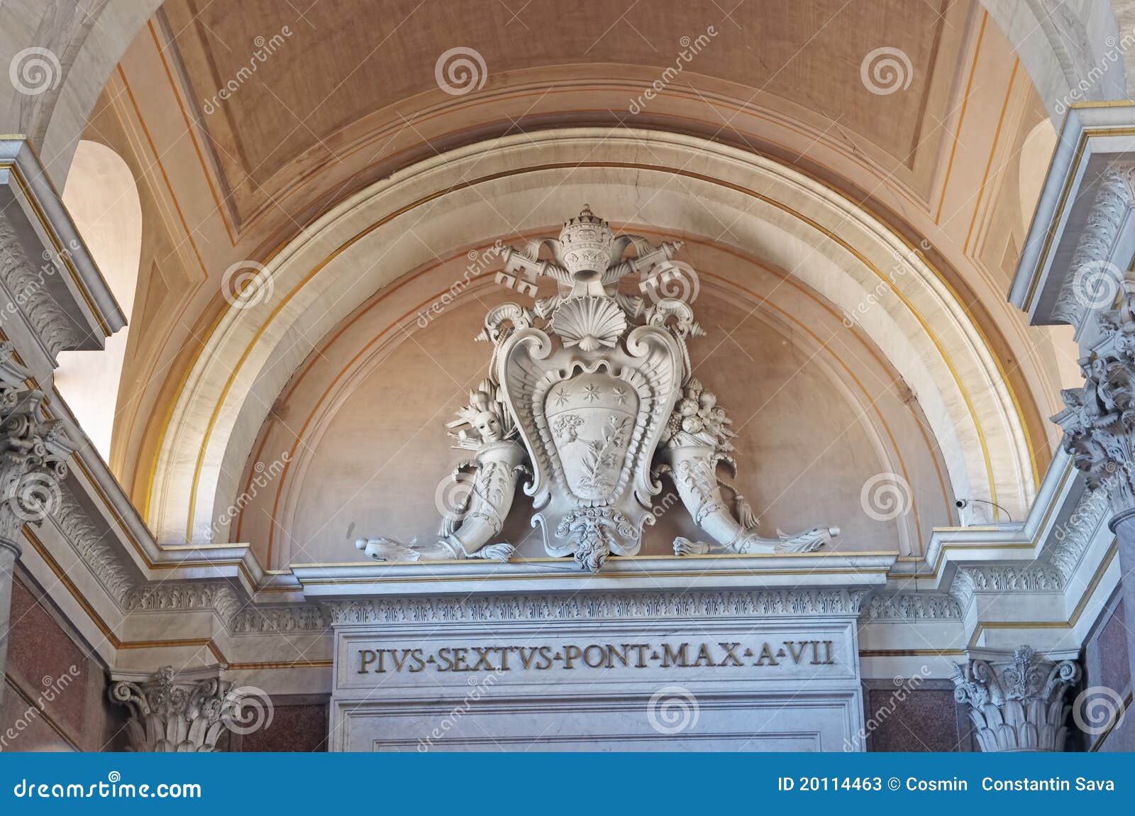 Papal seal editorial stock photo. Image of crest, decoration - 20114463