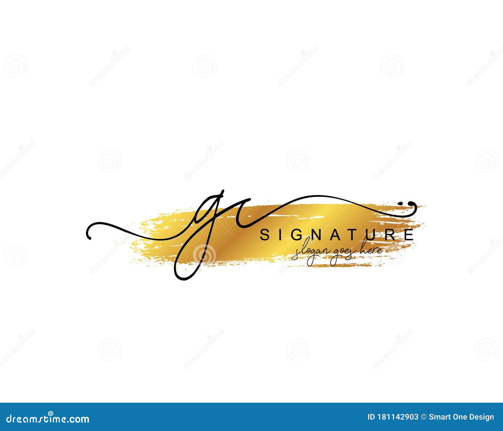 Initial GC Signature Logo Template Vector Stock Vector - Illustration ...