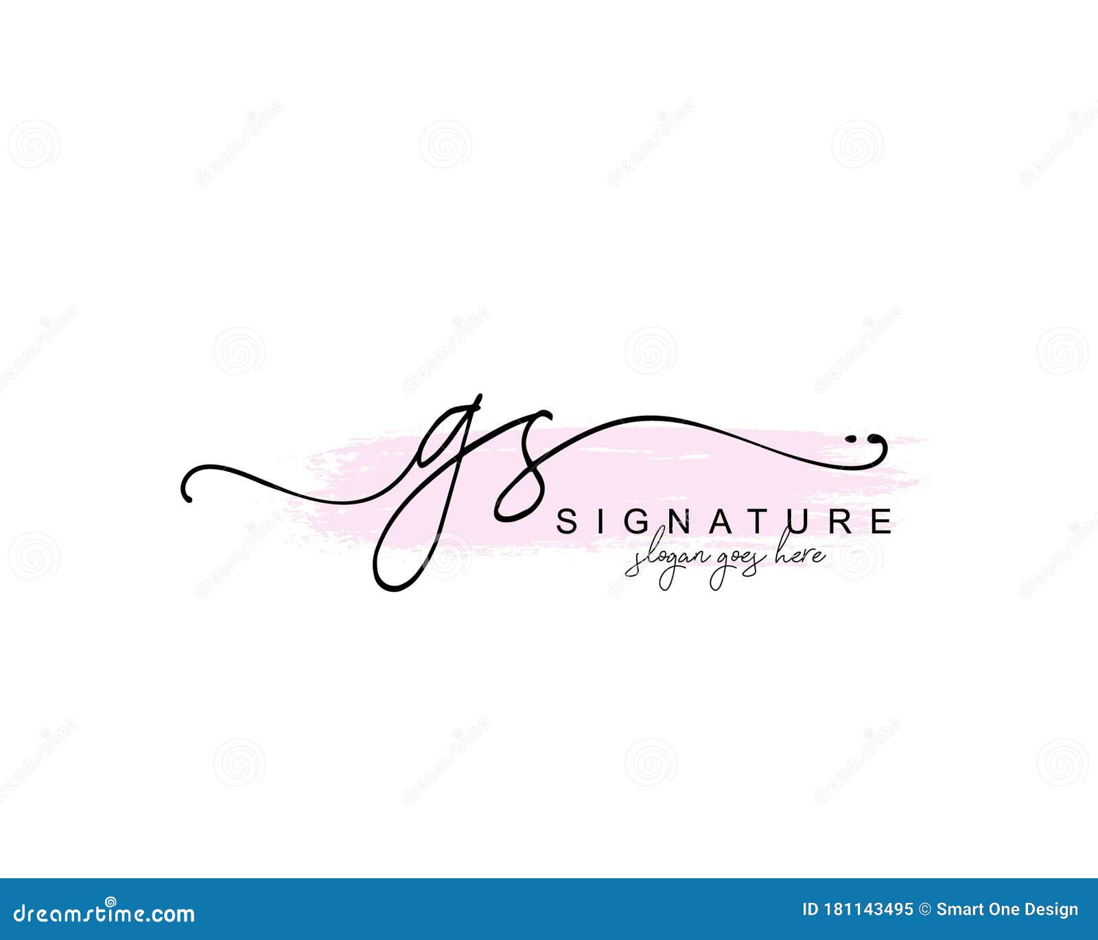 Initial GS Signature Logo Template Vector Stock Vector - Illustration ...