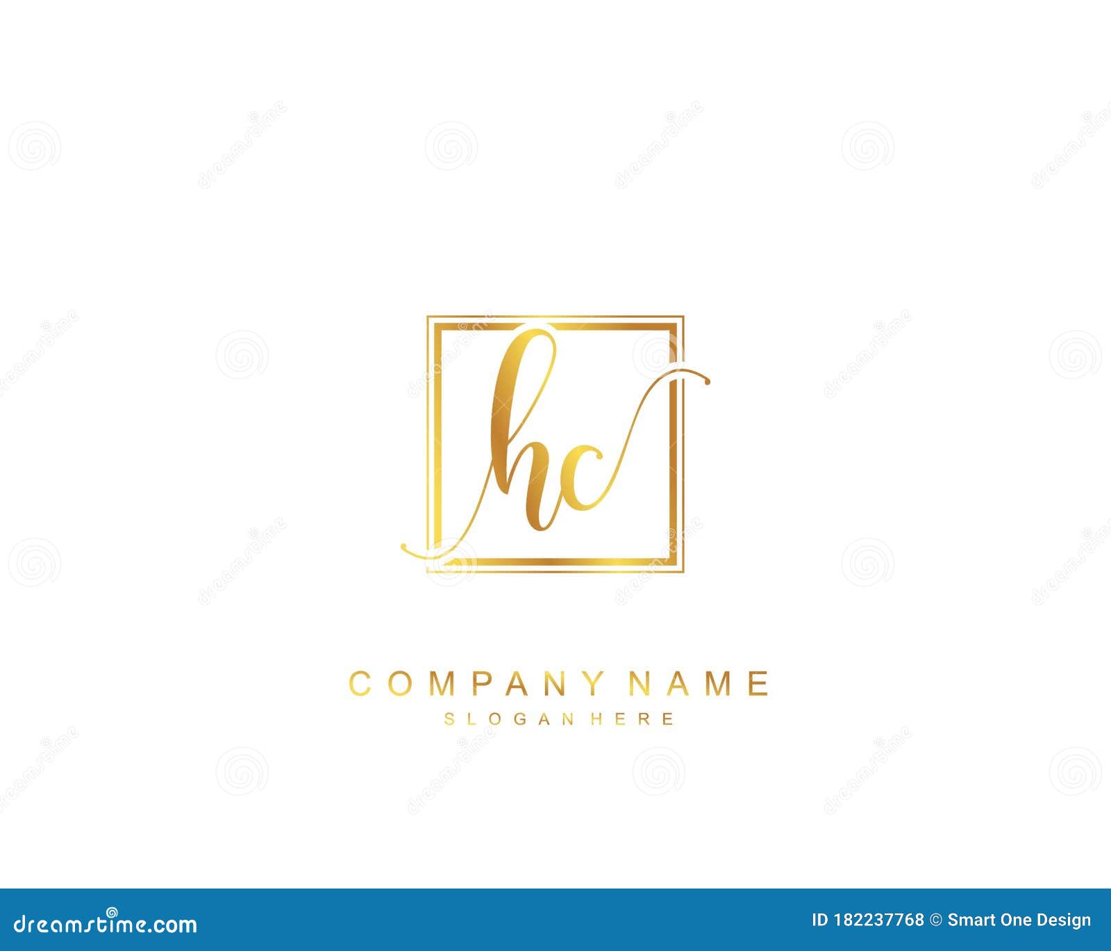 Initial HC Signature Logo Template Vector Stock Vector - Illustration ...