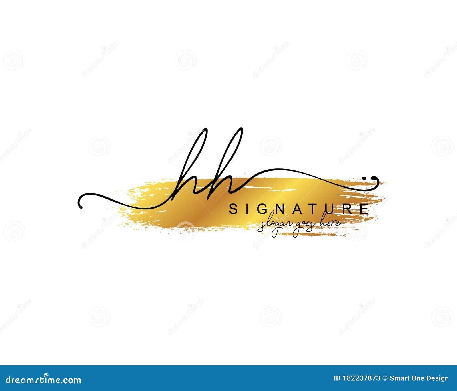 Initial HH Signature Logo Template Vector Stock Vector - Illustration ...
