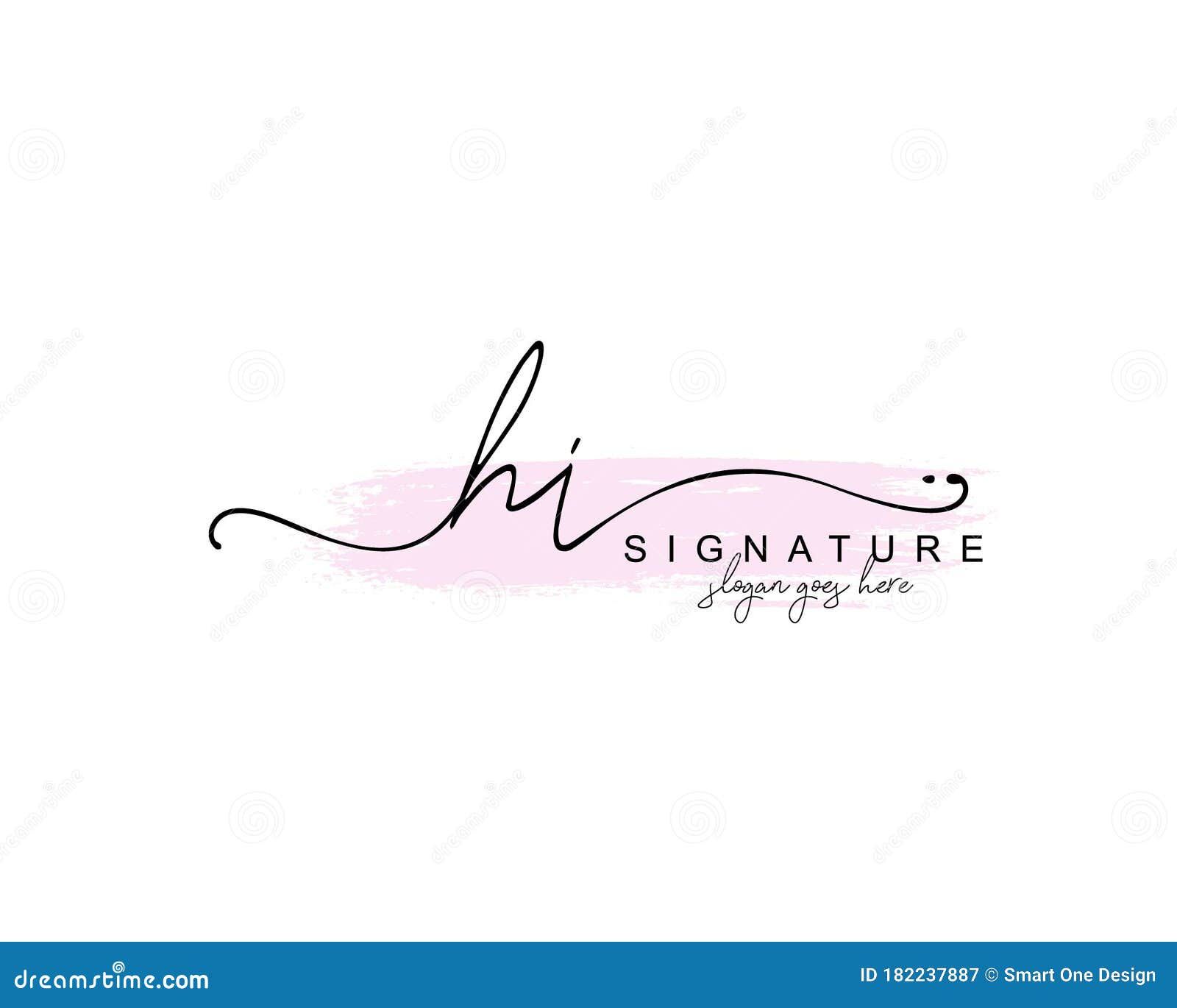 Initial HH Signature Logo Template Vector Stock Vector - Illustration ...