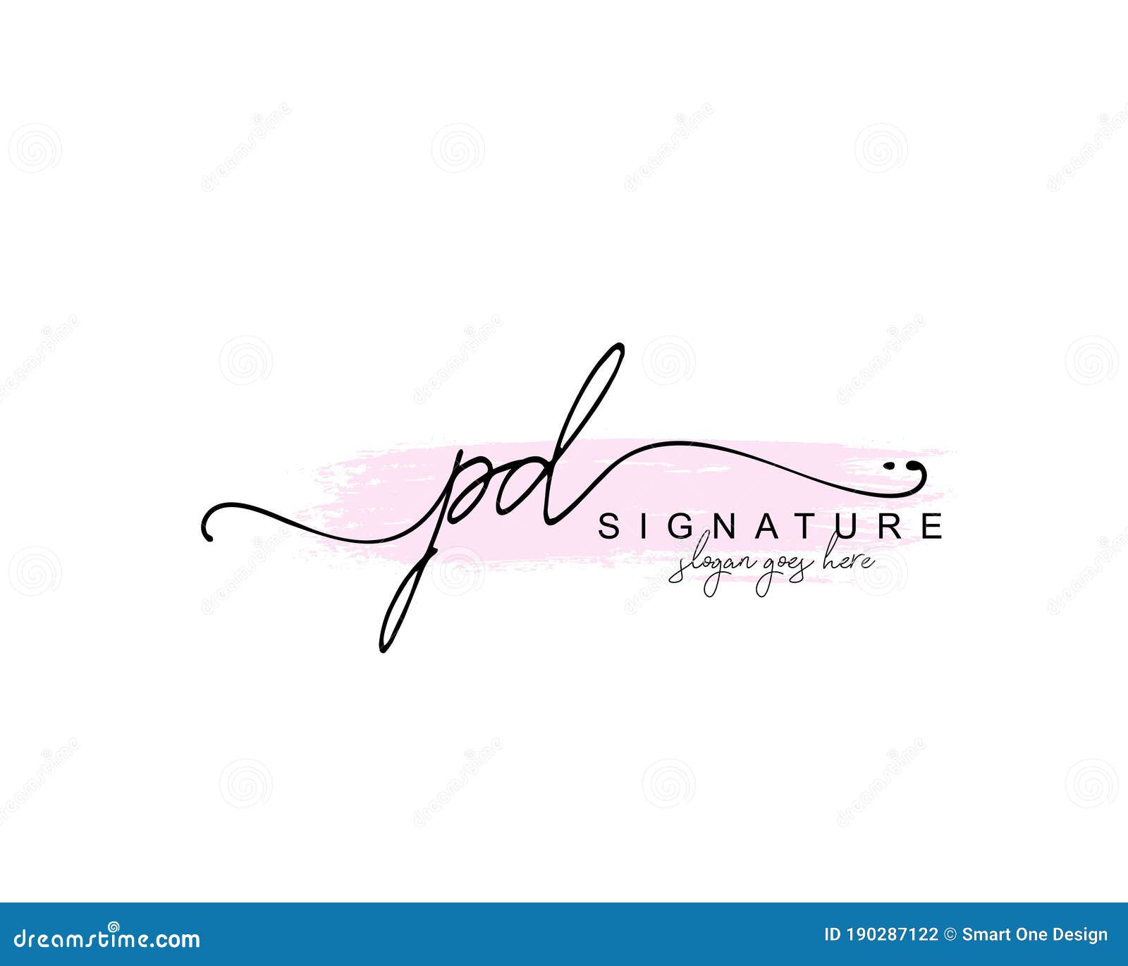 PD Signature Logo Template Vector Stock Vector - Illustration of ...