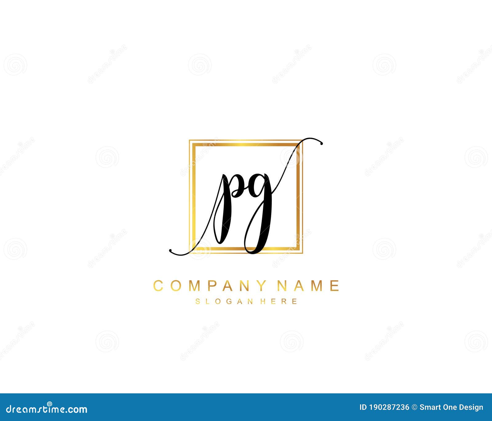PG Signature Logo Template Vector Stock Vector - Illustration of ...