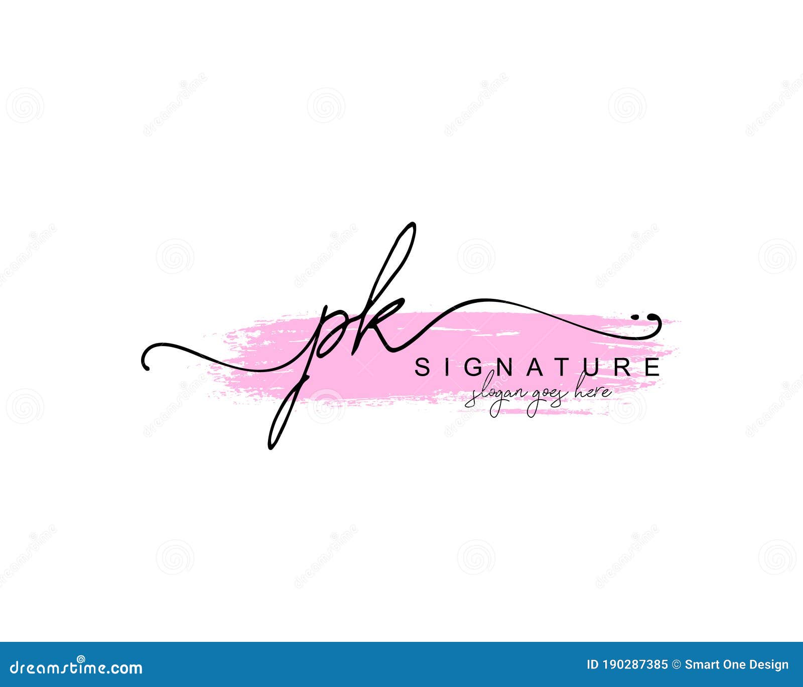 PK Signature Logo Template Vector Stock Vector - Illustration of ...