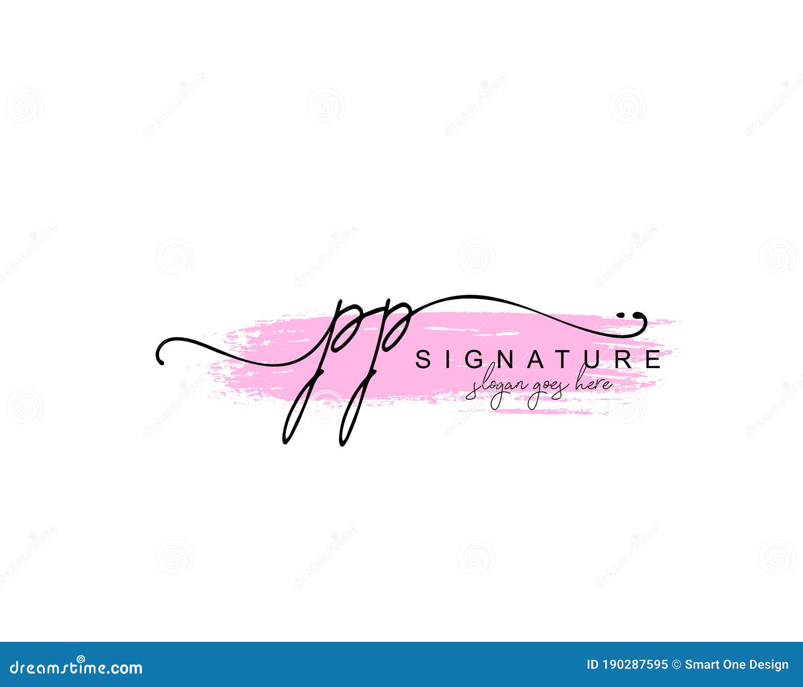 PP Signature Logo Template Vector Stock Vector - Illustration of ...