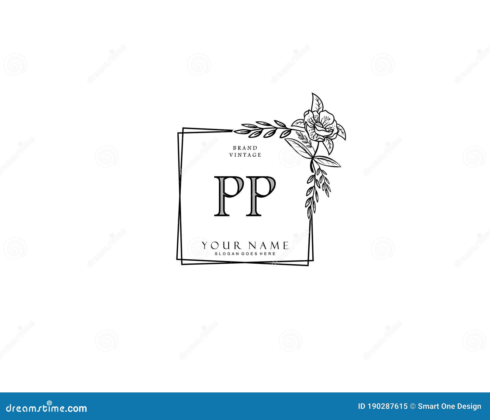 PP Signature Logo Template Vector Stock Vector - Illustration of ...