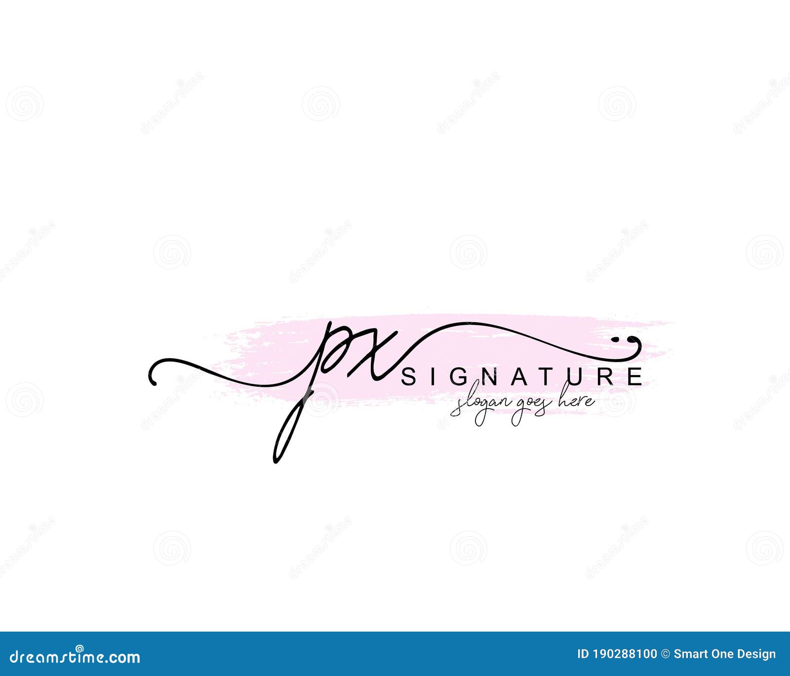 PX Signature Logo Template Vector Stock Vector - Illustration of flower ...