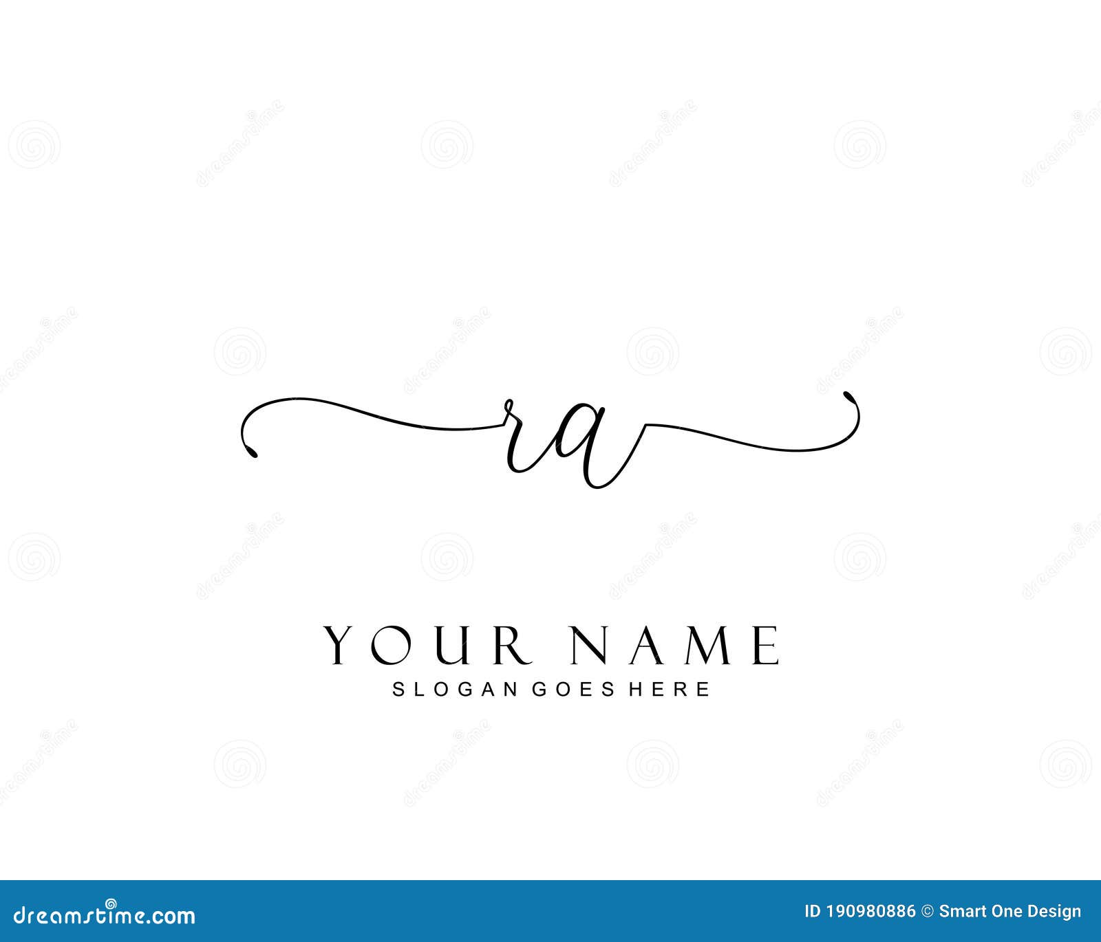 RA Signature Logo Template Vector Stock Vector - Illustration of ...