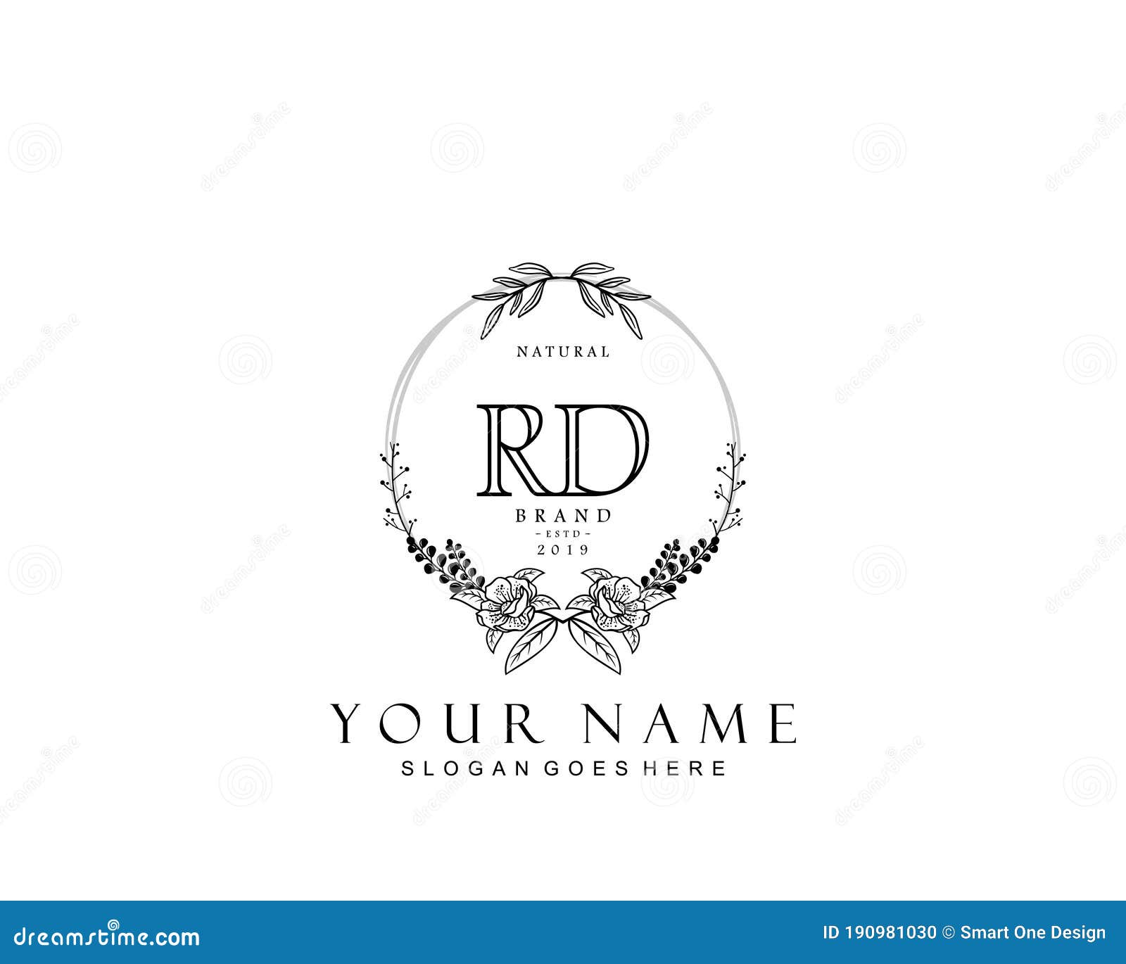 RD Signature Logo Template Vector Stock Vector - Illustration of ...