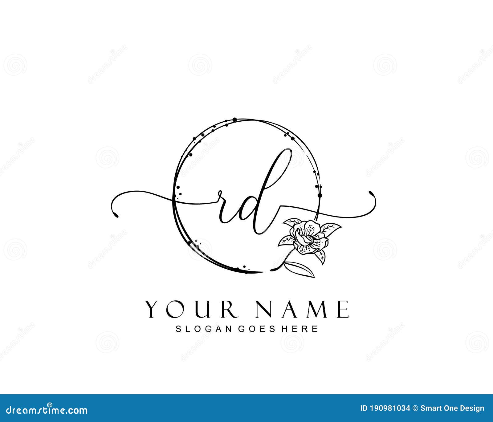 RD Signature Logo Template Vector Stock Vector - Illustration of drawn ...