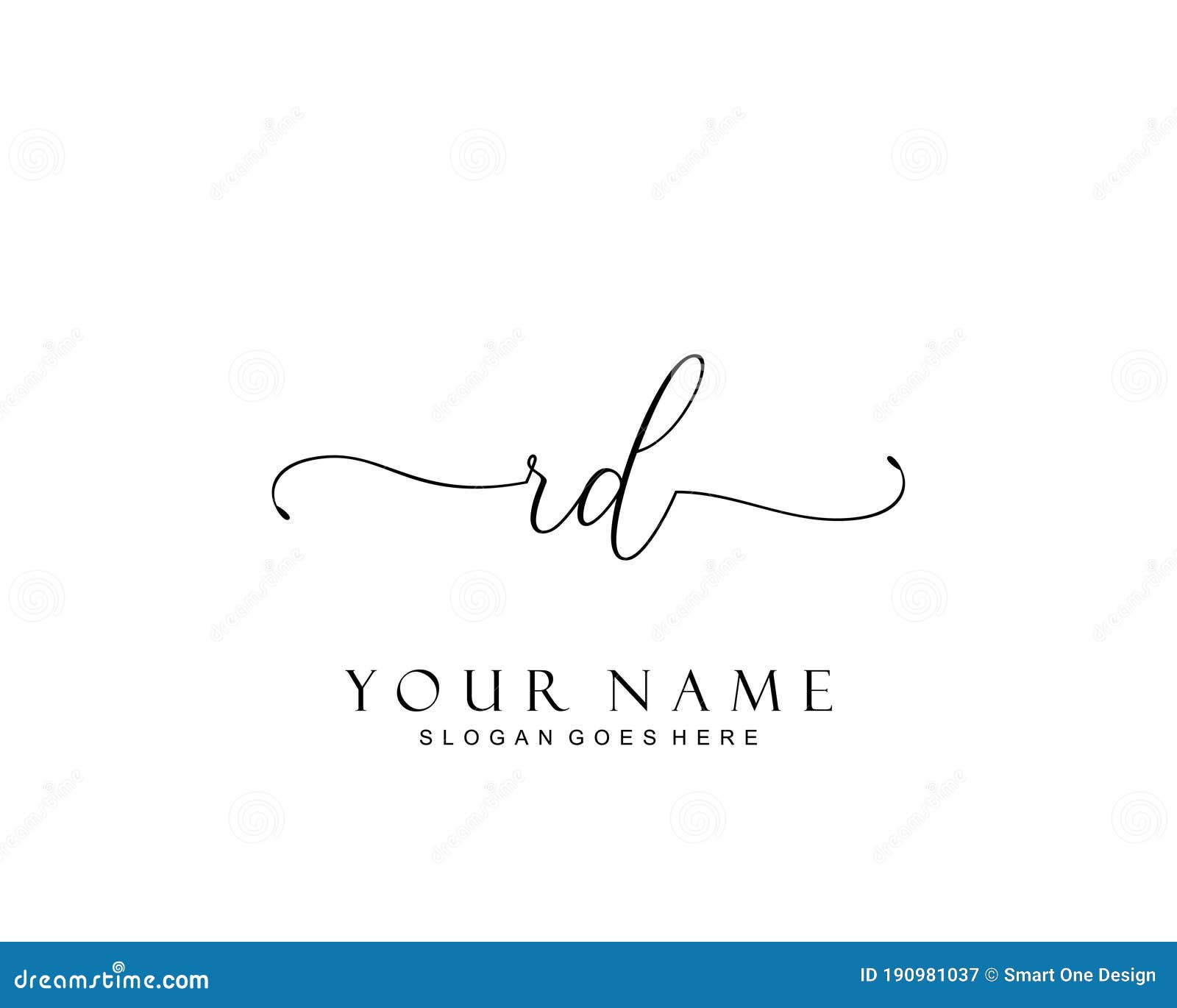 RD Signature Logo Template Vector Stock Vector - Illustration of luxury ...
