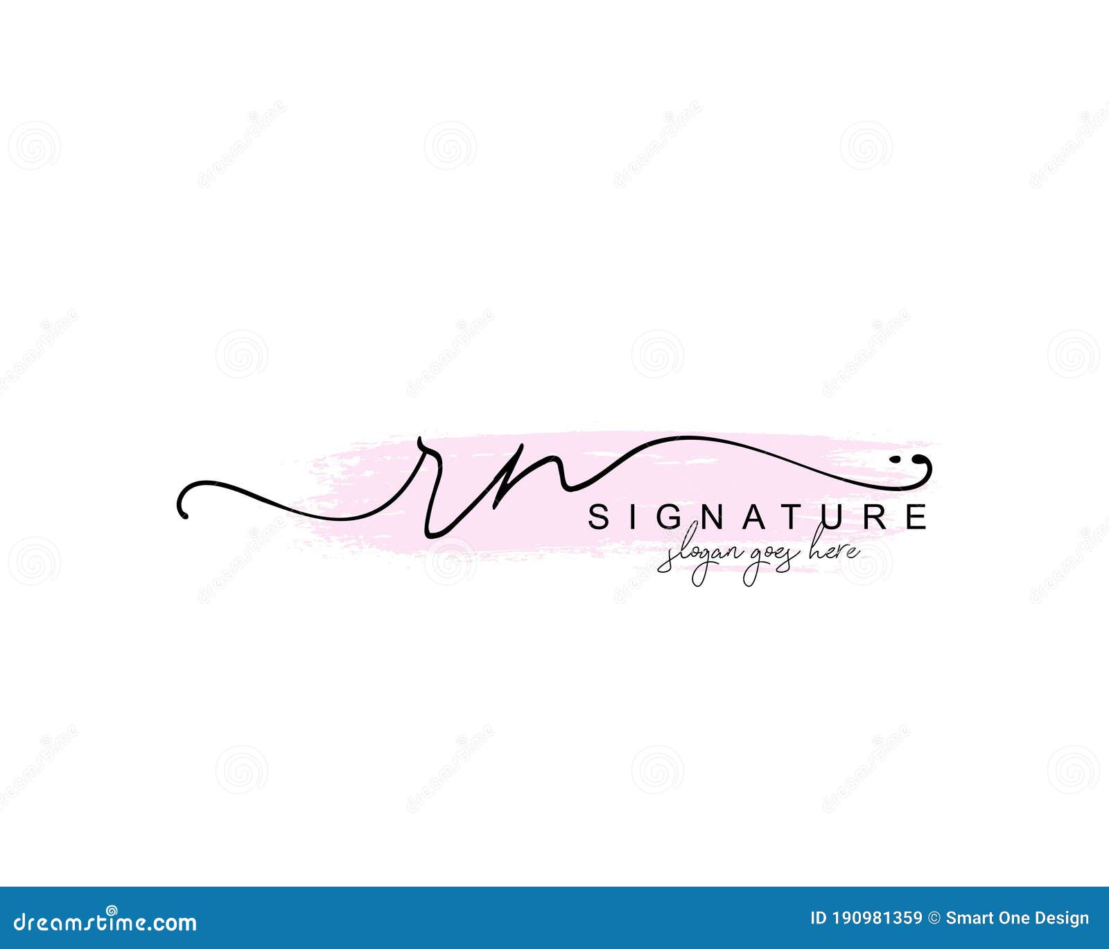 RN Signature Logo Template Vector Stock Vector - Illustration of ...