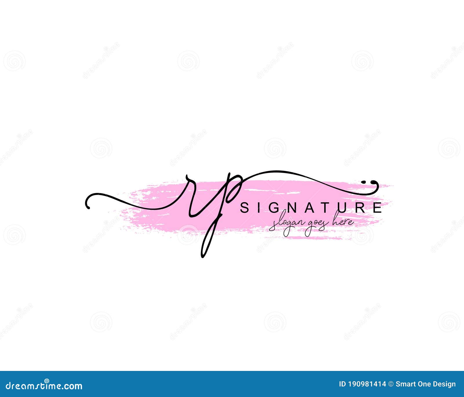 RP Signature Logo Template Vector Stock Vector - Illustration of ...