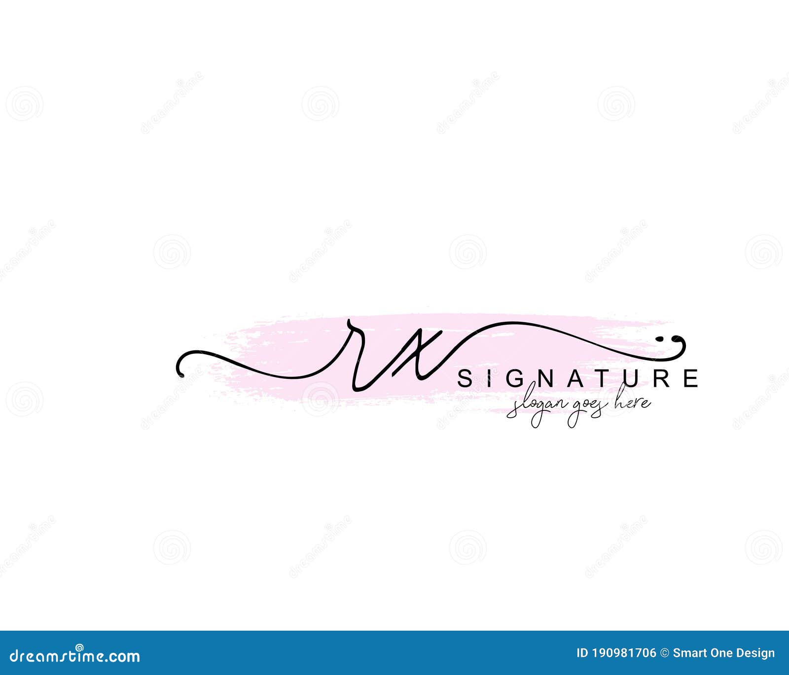 RX Signature Logo Template Vector Stock Vector - Illustration of ...