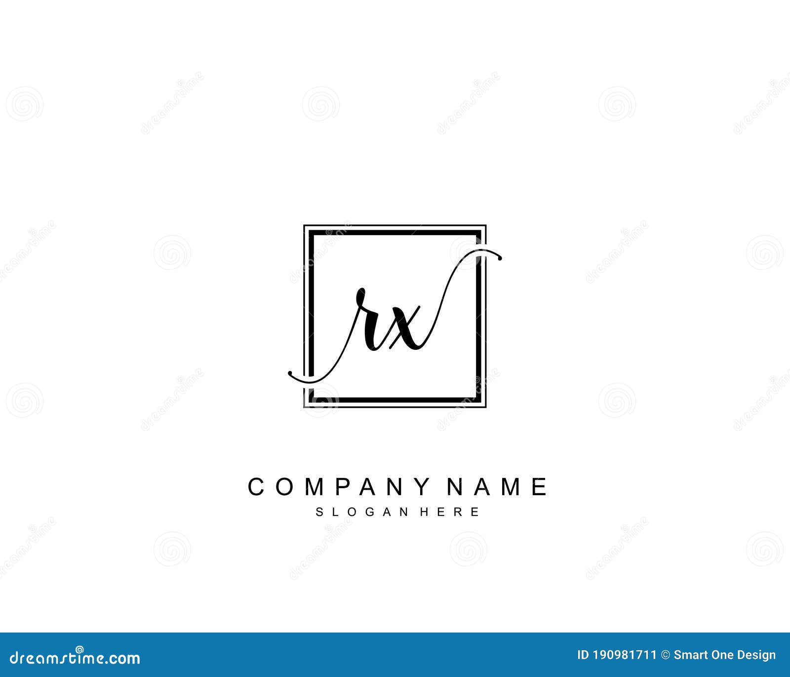RX Signature Logo Template Vector Stock Vector - Illustration of letter ...