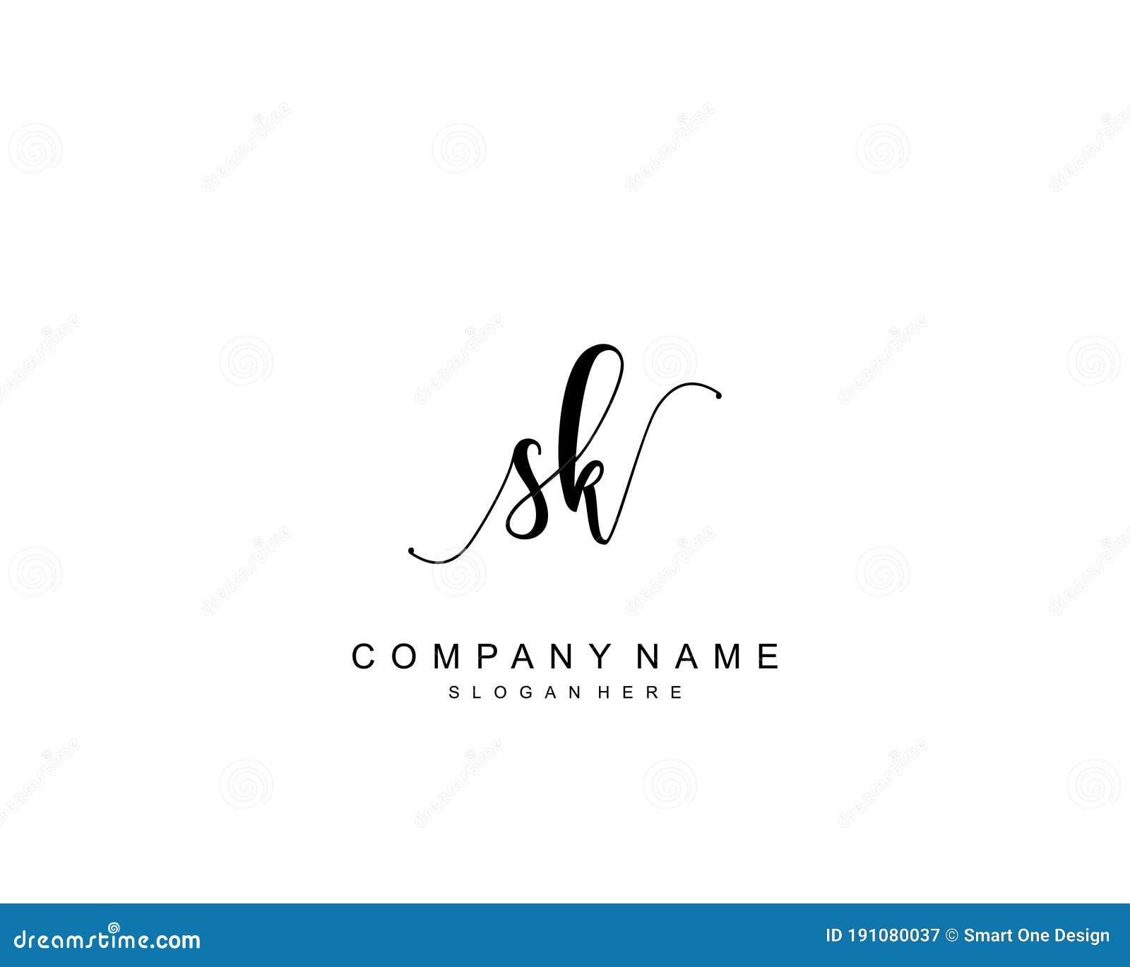 SK Signature Logo Template Vector Stock Vector - Illustration of ...