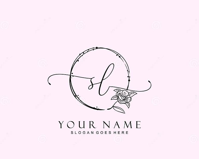 SL Signature Logo Template Vector Stock Vector - Illustration of ...