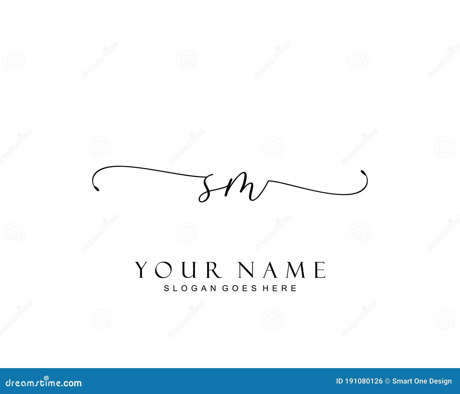 SM Signature Logo Template Vector Stock Vector - Illustration of ...